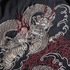 Legendary White Dragon Embroidered Sukajan Souvenir Jacket